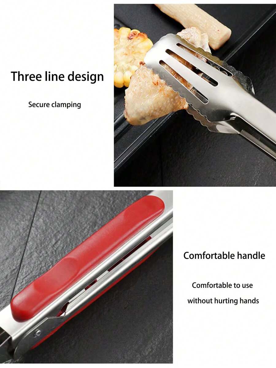 Mop cloth 1pc Stainless Steel Food Tongs, 10/13/15 Inch Heat Resistant ...