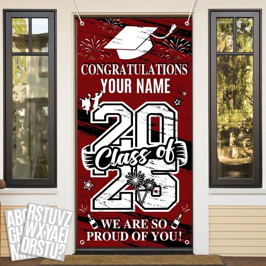 Graduation Party Decorations Congratulation Class Of 2025 Door Banner ...