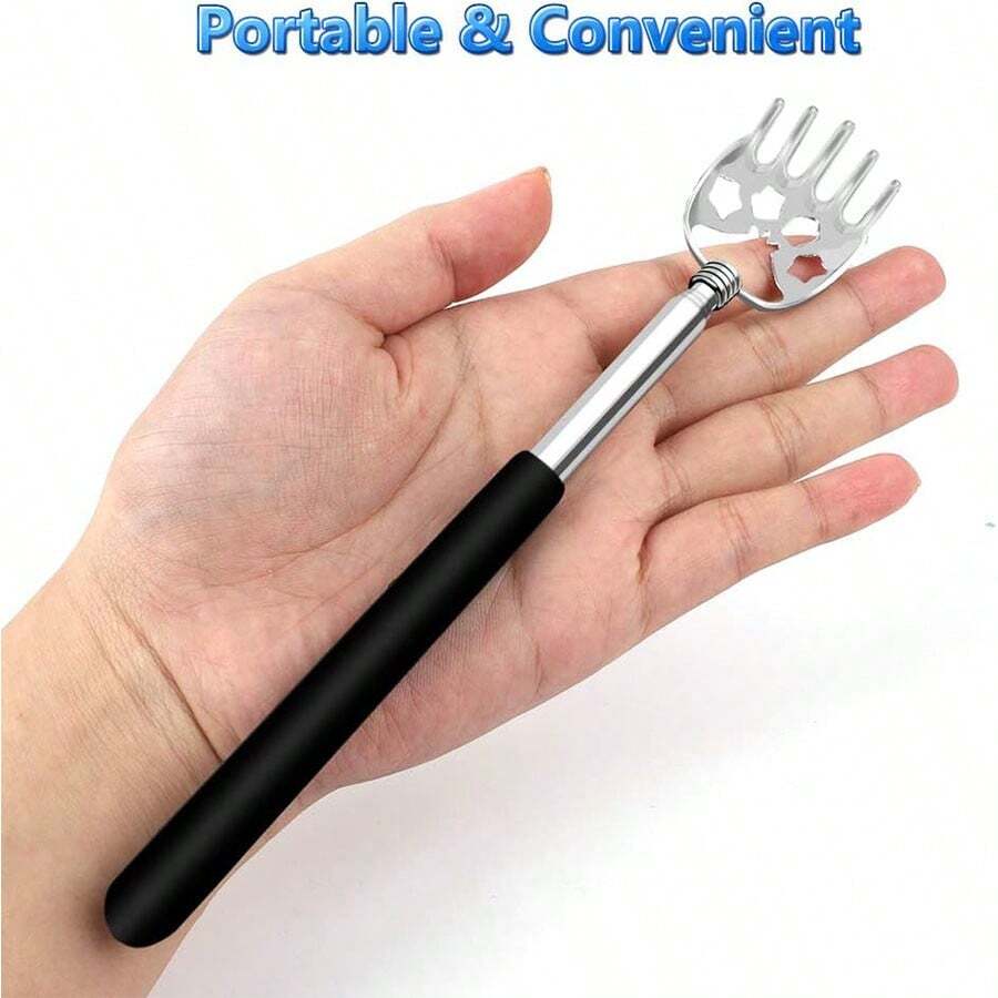 Bear Claw Extendable Back Scratcher - Rubber Handle Metal Telescoping ...