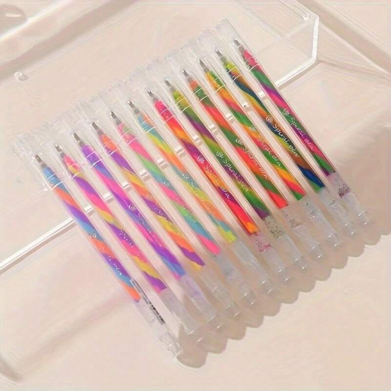 6 Colors Sparkly Gel Pens Fine Point Rainbow Gradient Pens For ...