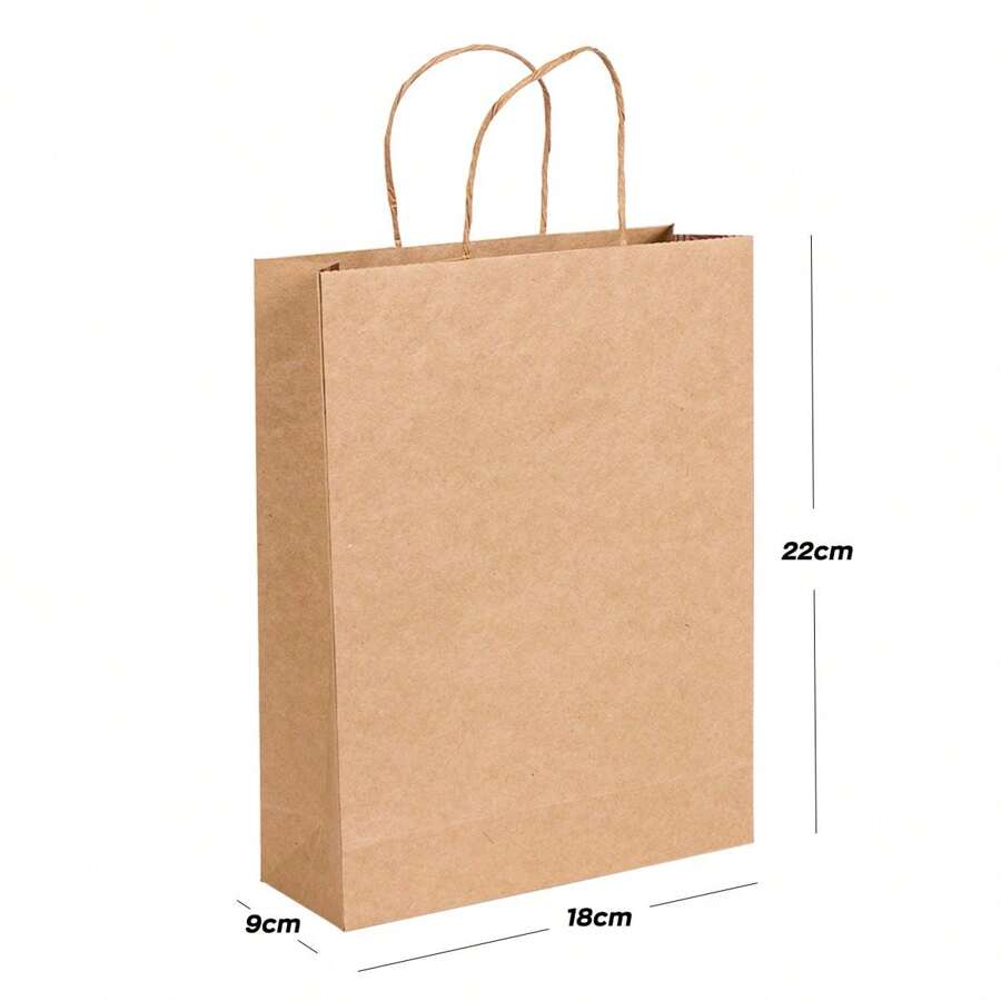 Easy Packaging Paper Bag P 18x22x9cm 100 Units Kraft Monolucent With ...