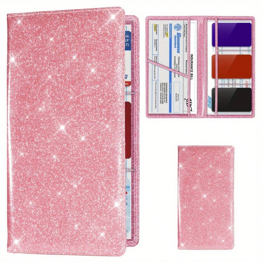 1pc Car Card Holder, Multipocket ID Holder, Vehicle License Card ...