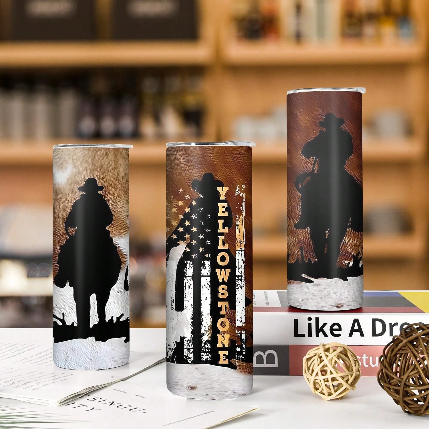 1 Piece Of 20oz Yellowstone National Park Printed Stainless Steel ...