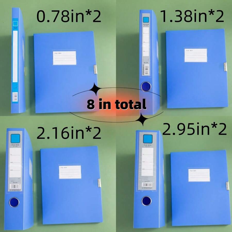 A4 Size Plastic File Storage Box, Thick PP Material, Large Capacity ...