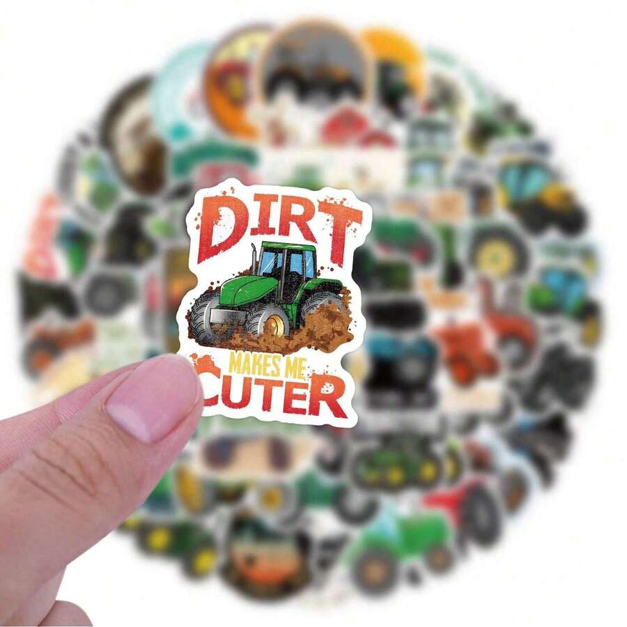 60Pcs Truck Stickers Transportation Stickers Tractor Stickers Tractor ...