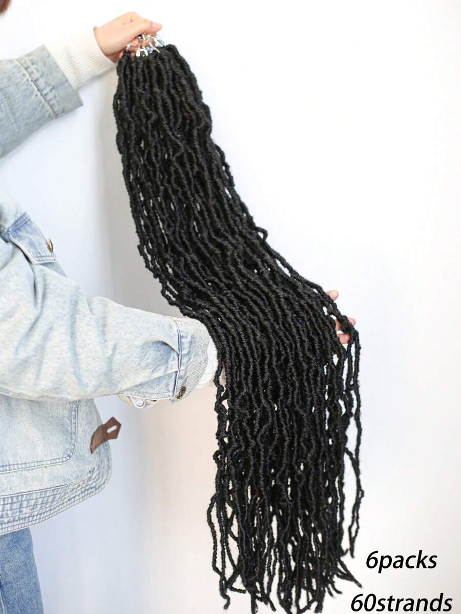 36 Inch 1/3/6/9Packs Nu Locs Soft Locs Crochet Hair Natural Color Whole ...