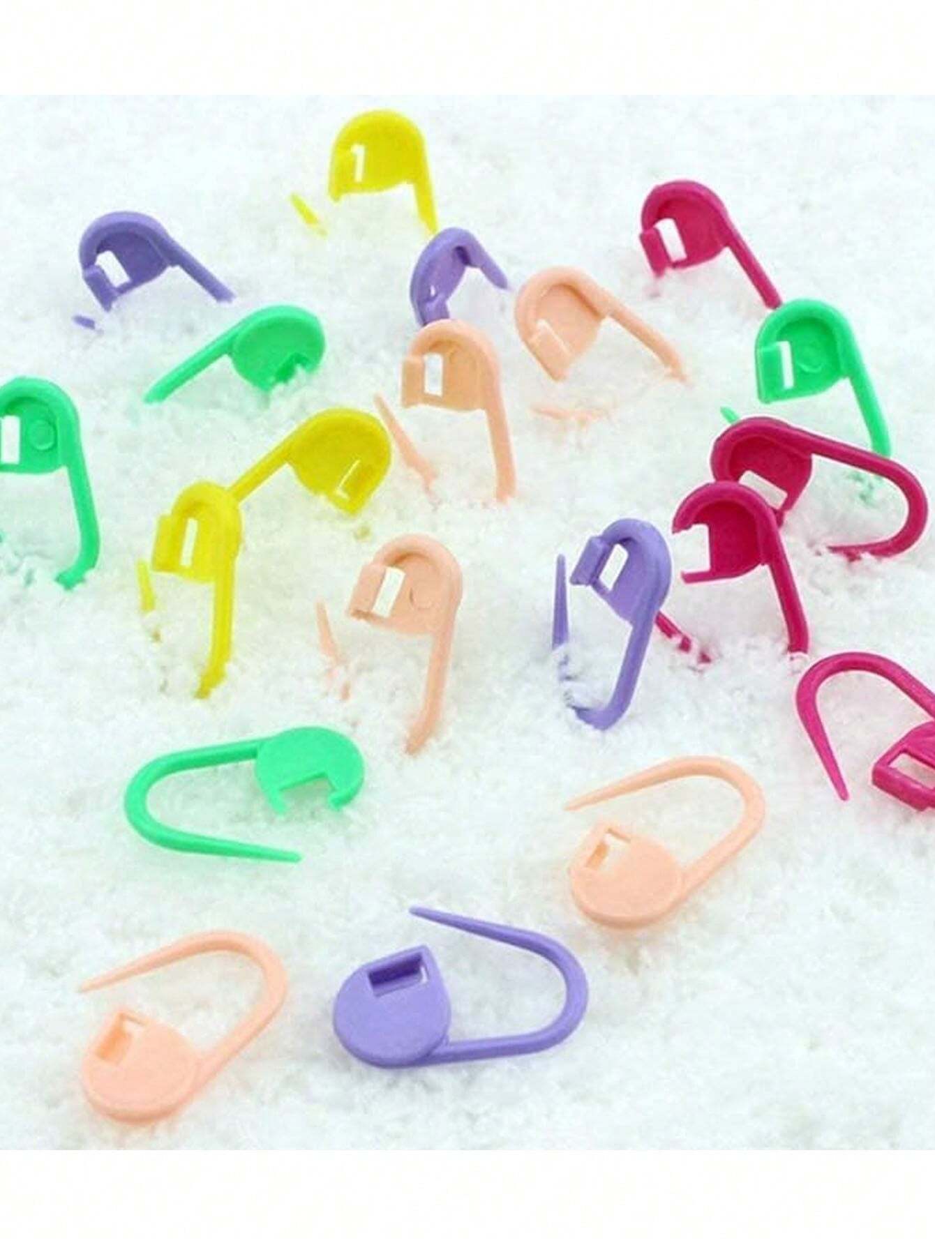 100pcs Colorful Knitting Markers Crochet Clips Crochet Pins Bulk Stitch ...