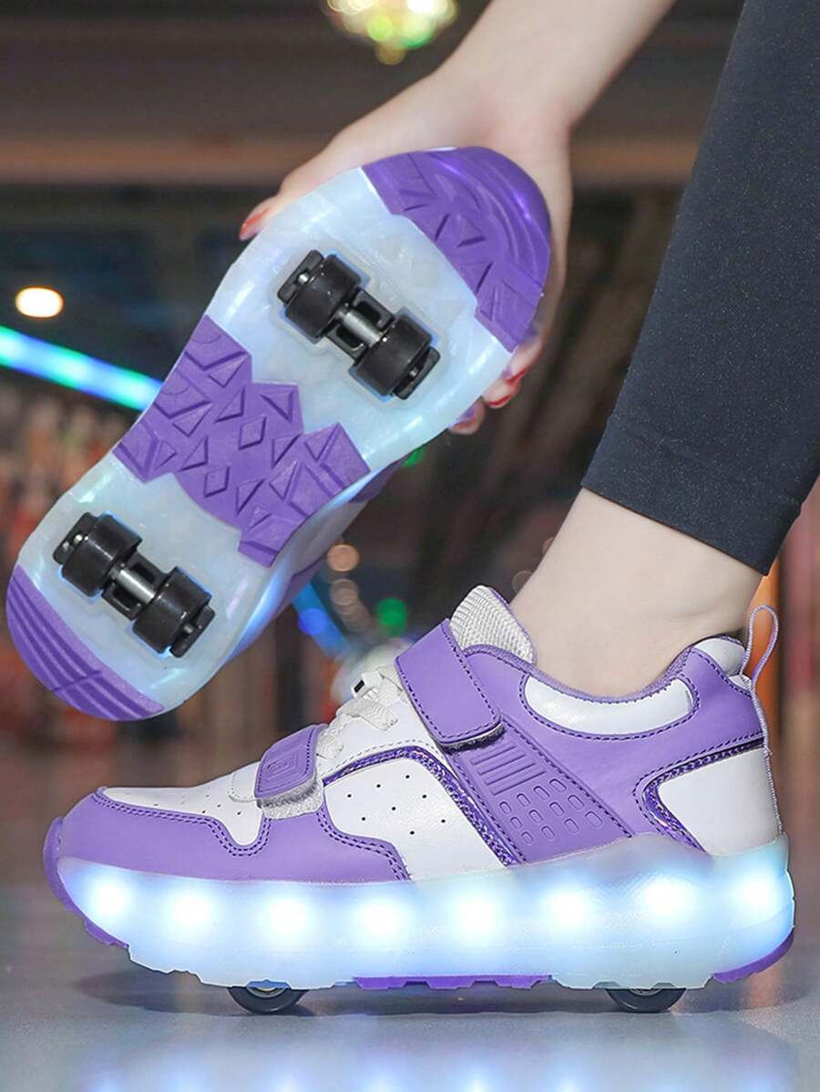 Zapatos con ruedas para niños/adultos con ruedas con carga y luces ...