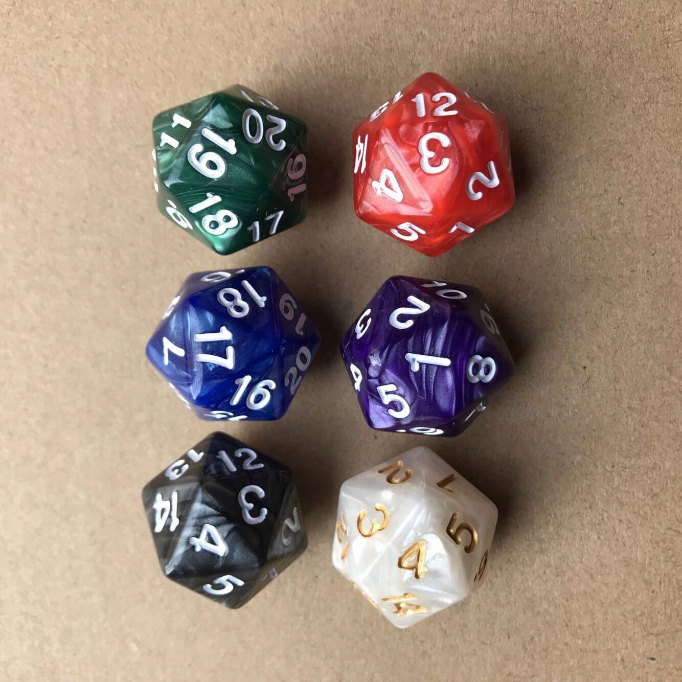 Dado Poliédrico Numerado de 20 Lados, Adequado para Magic: The ...