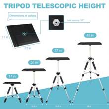 SKERELL Adjustable Height Projector Stand,Universal Projector Stand ...