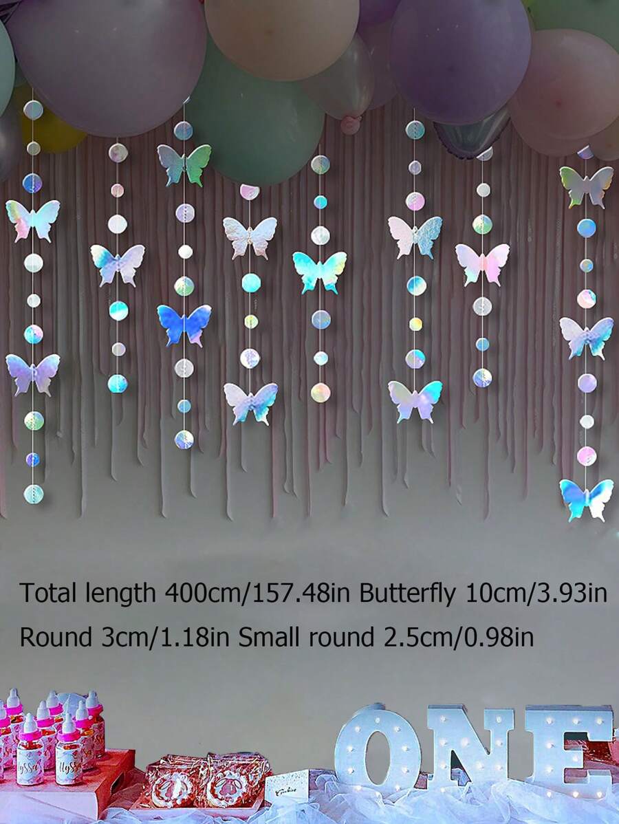 Illusion Butterfly Paper Pull Dots Hanging Butterfly Laser Paper ...