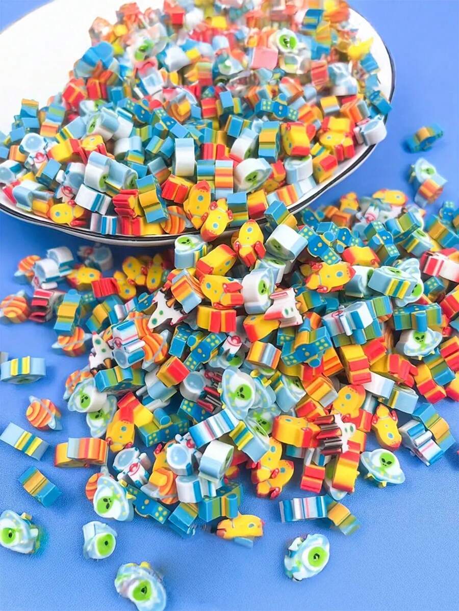 100pcs Mini Space-Themed Erasers - Fun Pencil Erasers For School ...