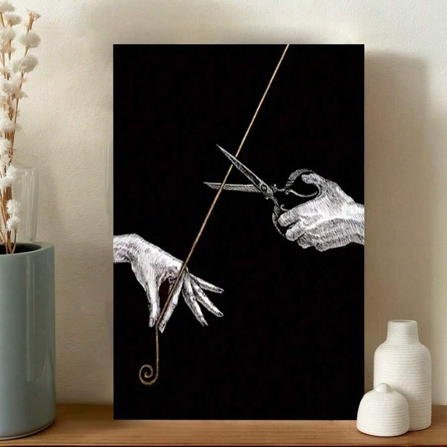 Hand Embellished Ancient Greek Mythology Art Print With Golden Dark ...
