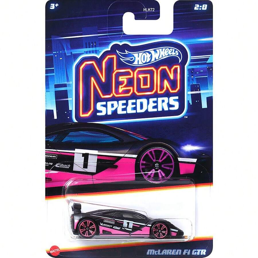 Mattel Hotwheels Alloy Car Neon Flying Car Series Simulation Toy Car ...
