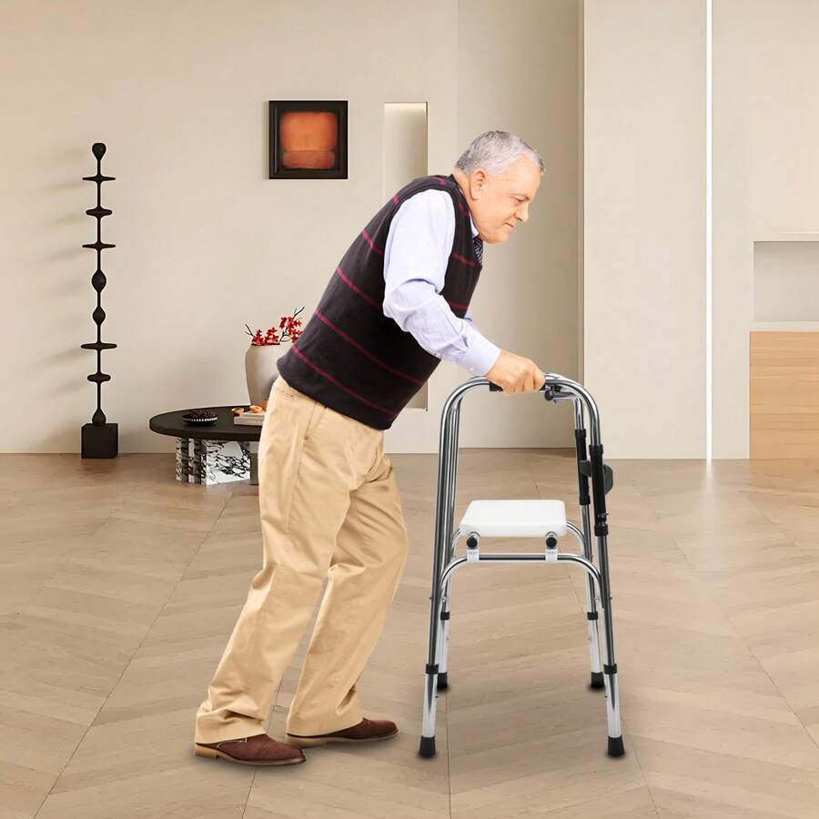 Senior Walker, Height Adjustable Stair Walkers, Standard Walker With ...