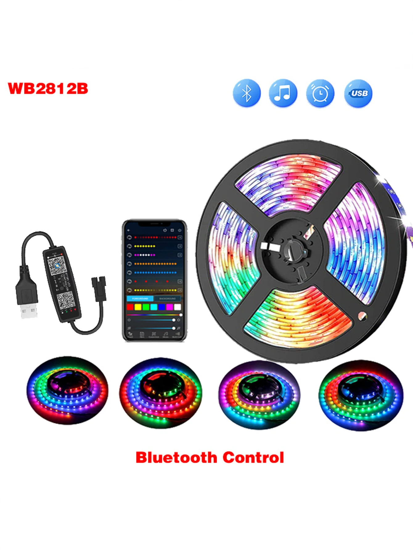 Acosh Neon Multicolor LED Strip For Home Decor - USB Powered 5V LED ...