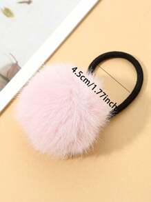 8 PCS Autumn And Winter Plush Hair Rope, Hair Ball, Hair Rope, High ...