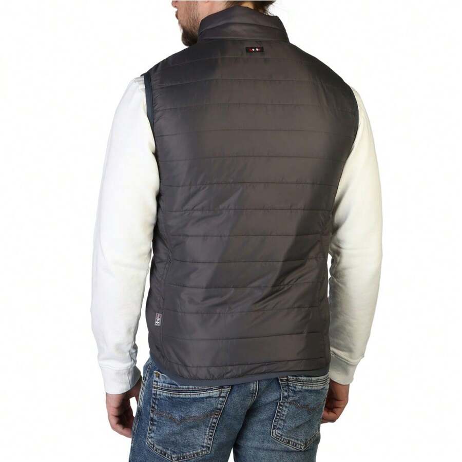 Napapijri Rainforest Padded Vest For Men - Grey | SHEIN USA