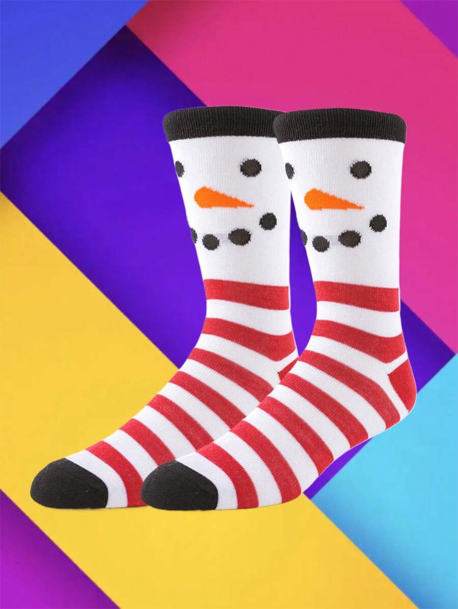 1 Pair Happy Socks Men Women Long Tube Socks Sport Novelty Funny Crazy ...