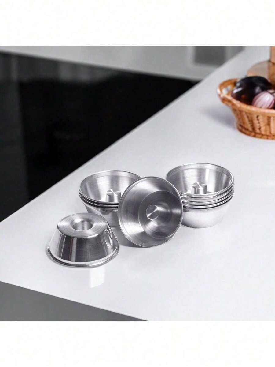 Round Aluminum Mini Cake Pudding Mold 14cm Kit With 10 Units for Sale ...