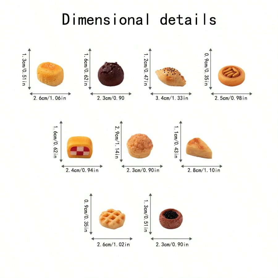 50 Pcs Mini Food Toys, Realistic Food Replicas, Creative Realistic Food ...