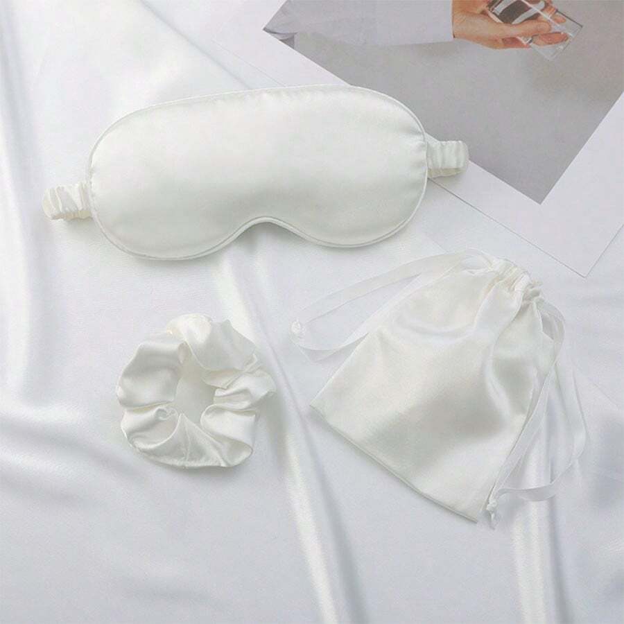 3pcs SoftTouch Sleep Mask Set With Storage Pouch And Hair Scrunchie ...