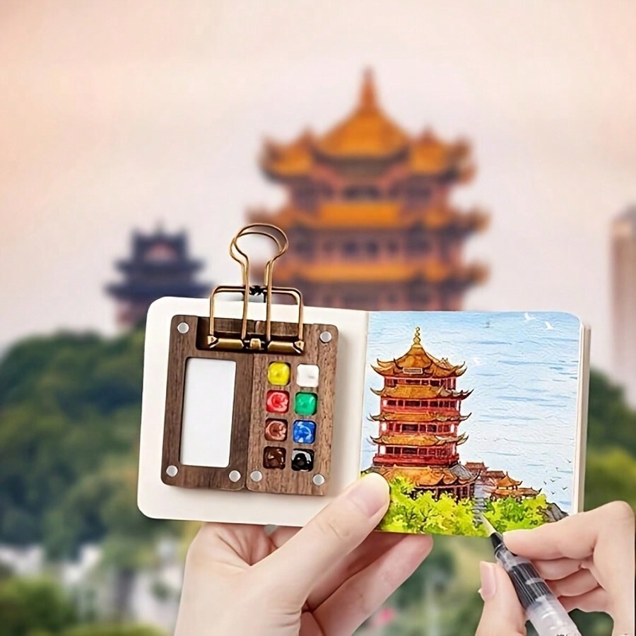 Pocket Artist Watercolor Travel Set, 2025 New Paint Palette Travel Kit ...