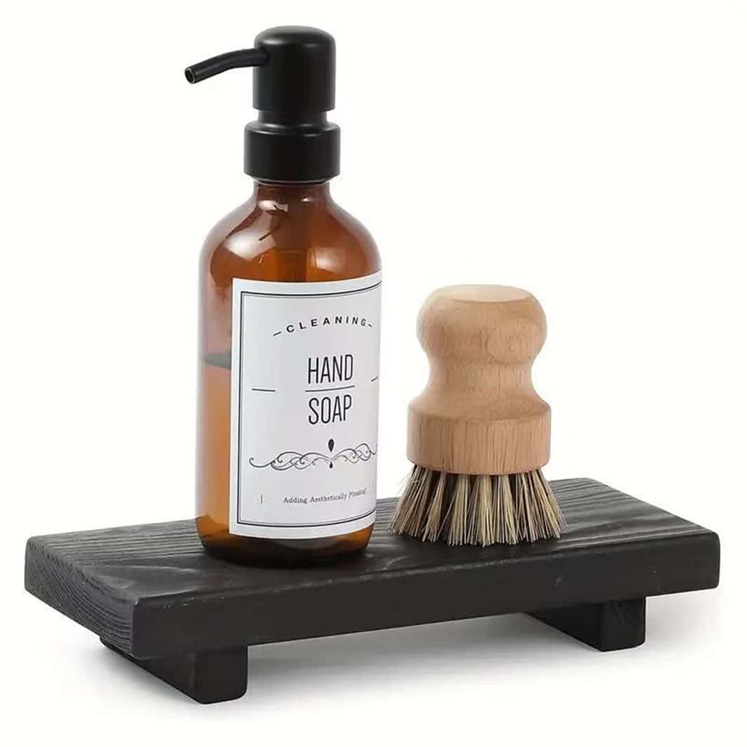 Wooden Bathroom Cosmetic Storage Rack, Wooden Soap Dish ...