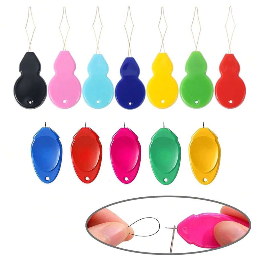 30Pcs Hand Sewing Needle And Thread Machine, Plastic Thread Loop DIY ...