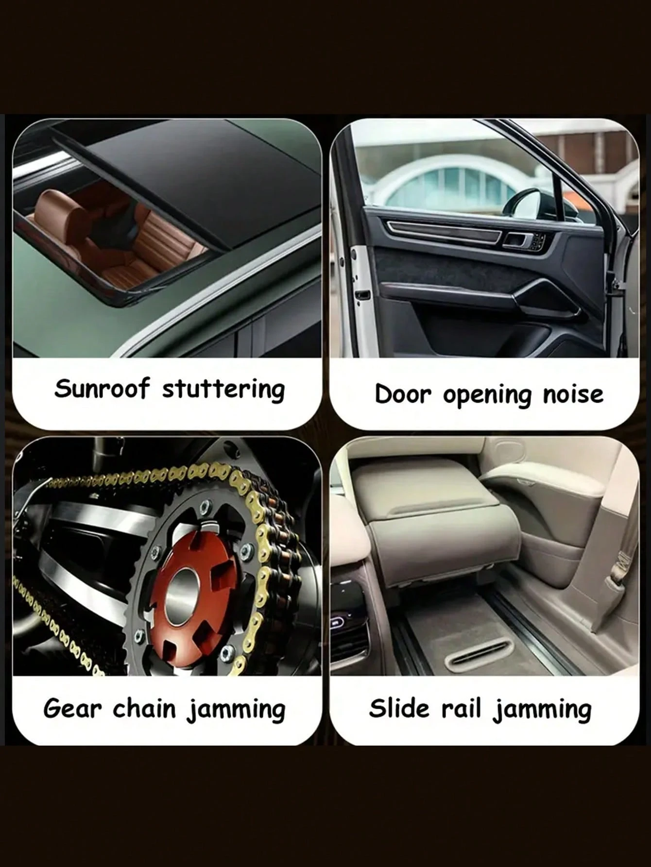 100g Car Grease For Noise Reduction And Rust Prevention, Car Sunroof ...