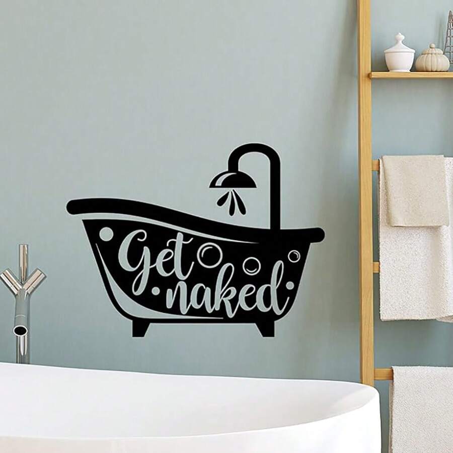 6 Peças Adesivos de Parede para Banheiro, Frases e Citações Engraçadas ...
