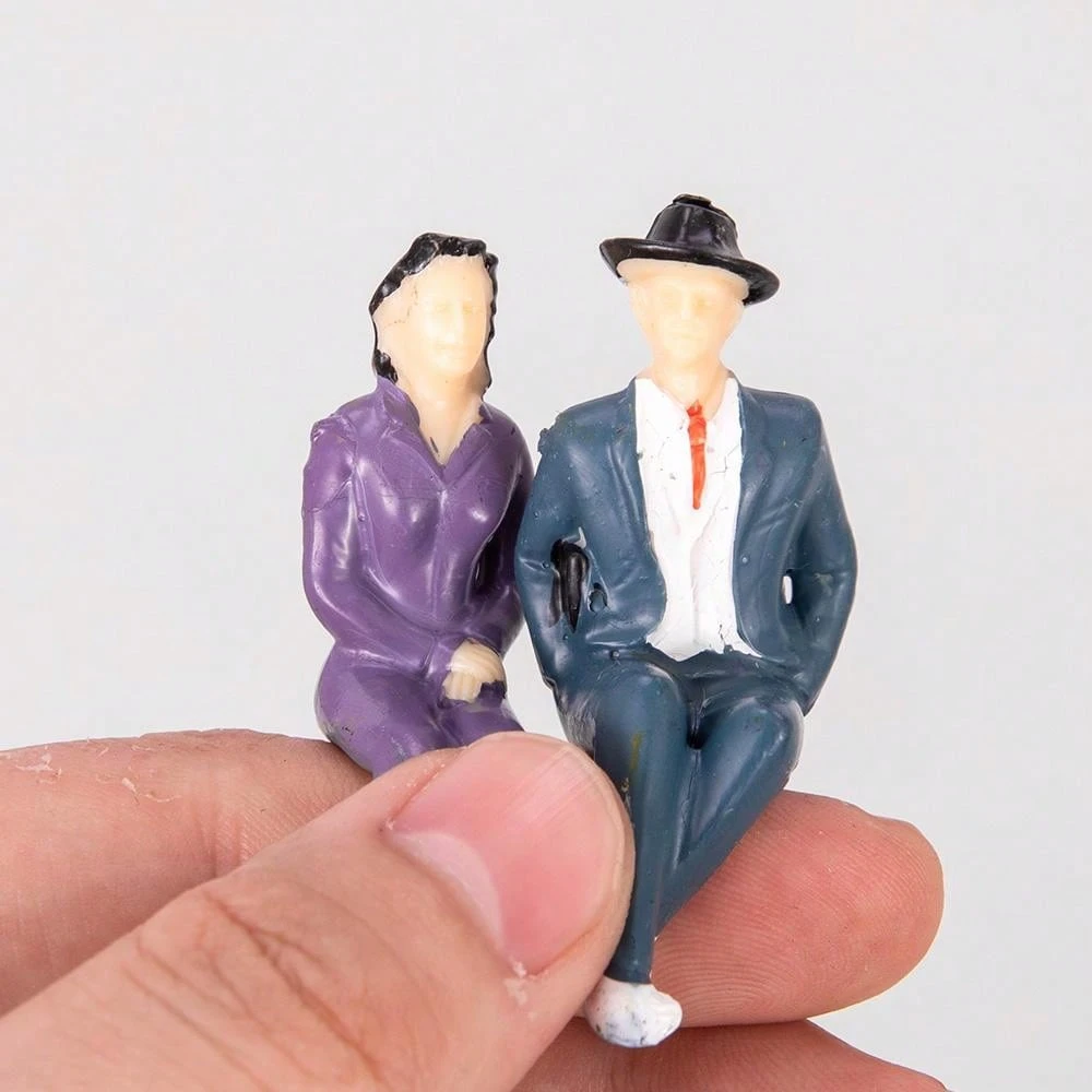 10pcs 1:25-30 Scale Model Passenger Figures Miniature People For ...