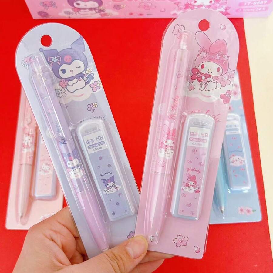 Sanrio Sanrio Sakura Mechanical Pencil Set, High Aesthetic, Cute For ...