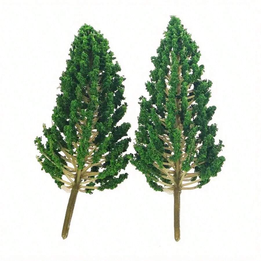 20pcs Miniature 4cm 6cm 8cm 10cm Pine Trees For Model Railroads ...