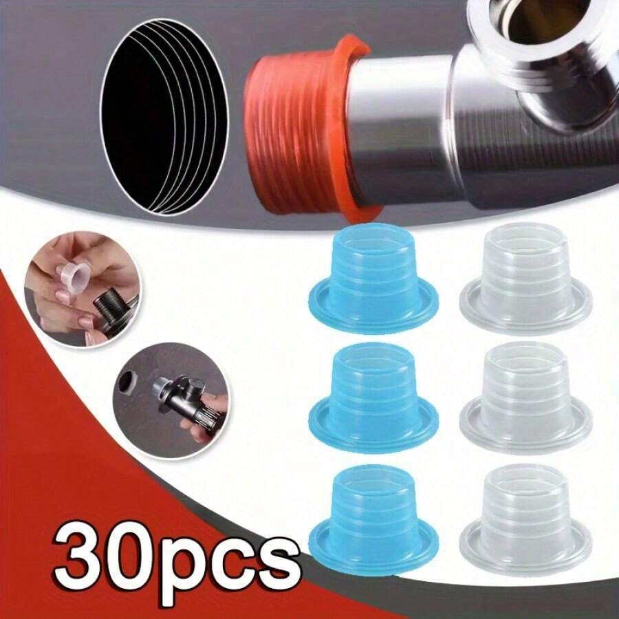30-Piece Premium Swivel Threaded Silicone Gaskets - Leak-Proof Faucet ...