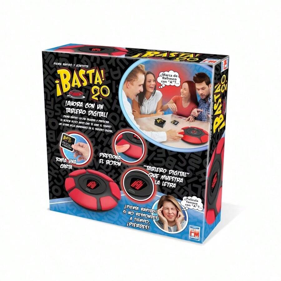 NEW ELECTRONIC BOARD GAME BASTA 2.0 FOTORAMA MEXICO SPANISH, BATTERIES ...