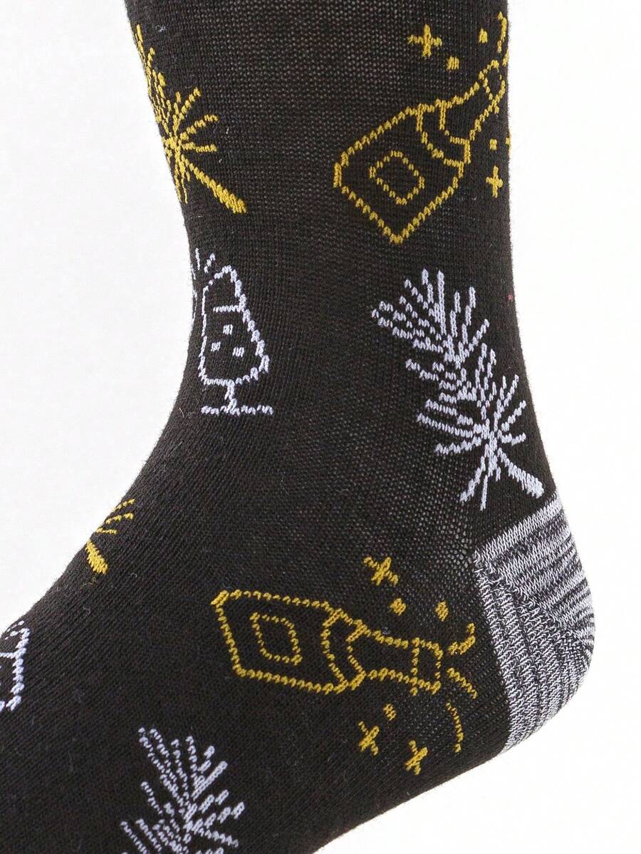 1 Pair Happy Socks Men Women Long Tube Socks Sport Novelty Funny Crazy ...