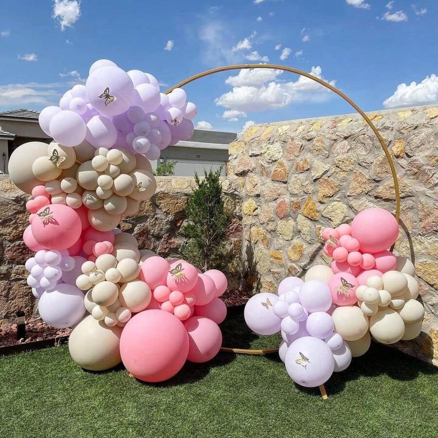 White Sand Balloons 84 Pcs Sand White Balloons Garland Arch Kit 5 Inch ...