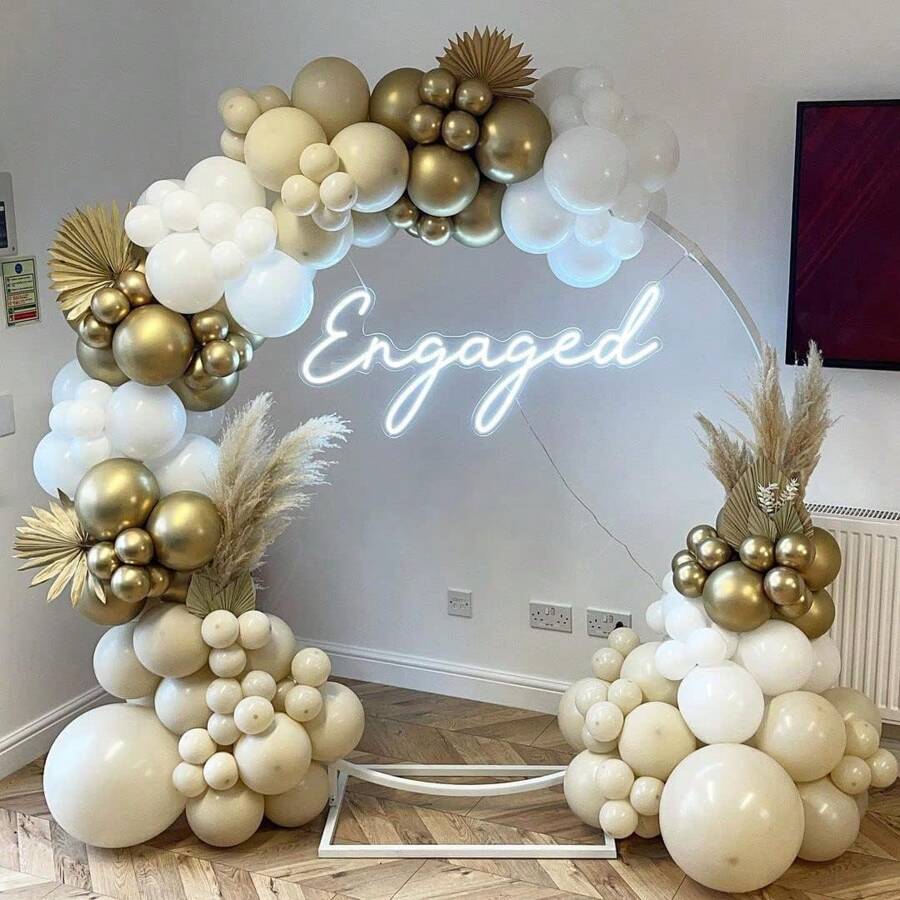 White Sand Balloons 84 Pcs Sand White Balloons Garland Arch Kit 5 Inch ...