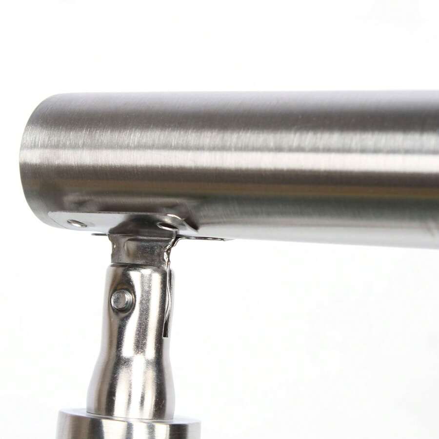 100cm Stainless Steel Handrail Outdoor Steps Rail Grab Rail 2 Cross Bar Garden Railing Handrails ...