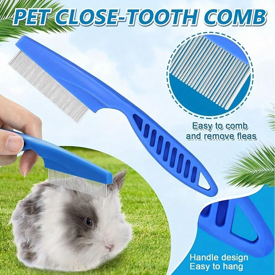 Small Cat Rabbit Grooming Kit With Nail Clipper, File, Bath Brush And ...