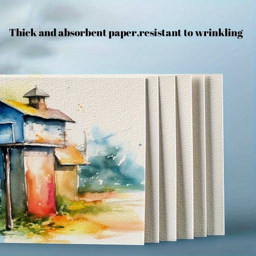 50pcs/Pack, 300GSM Premium Watercolor Paper, High-Quality Textured ...