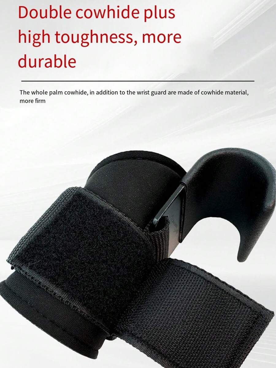 Black Power Hook, Deadlift Wrist Wrap, Grip Strength Hook, Bench Press ...