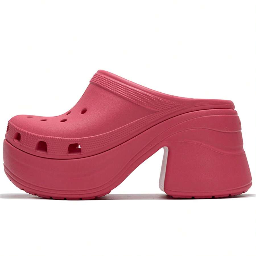 Crocs Thick Sole Fashion Sports Shoes For Men & Women, Perforated ...