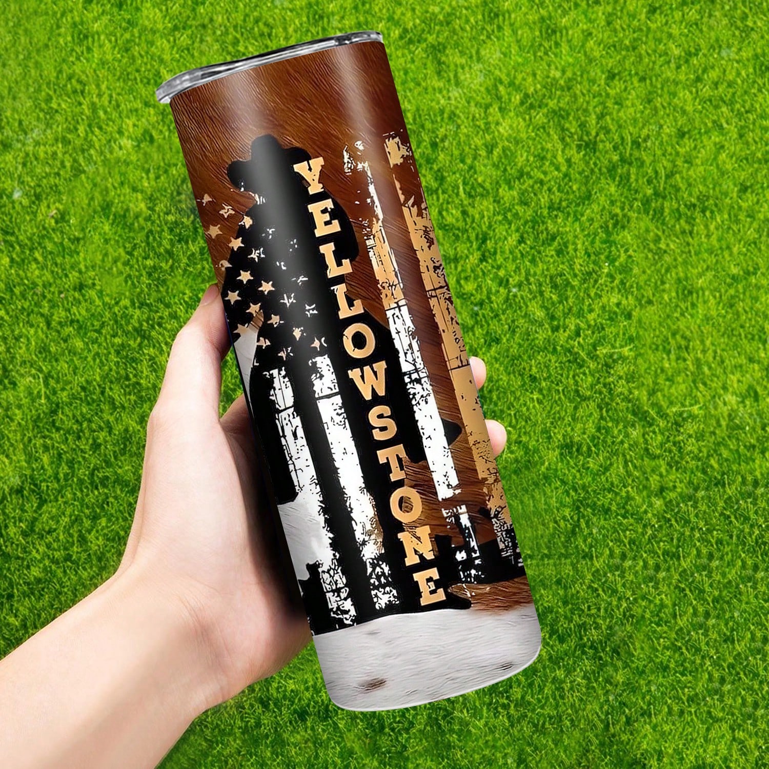 1 Piece Of 20oz Yellowstone National Park Printed Stainless Steel ...