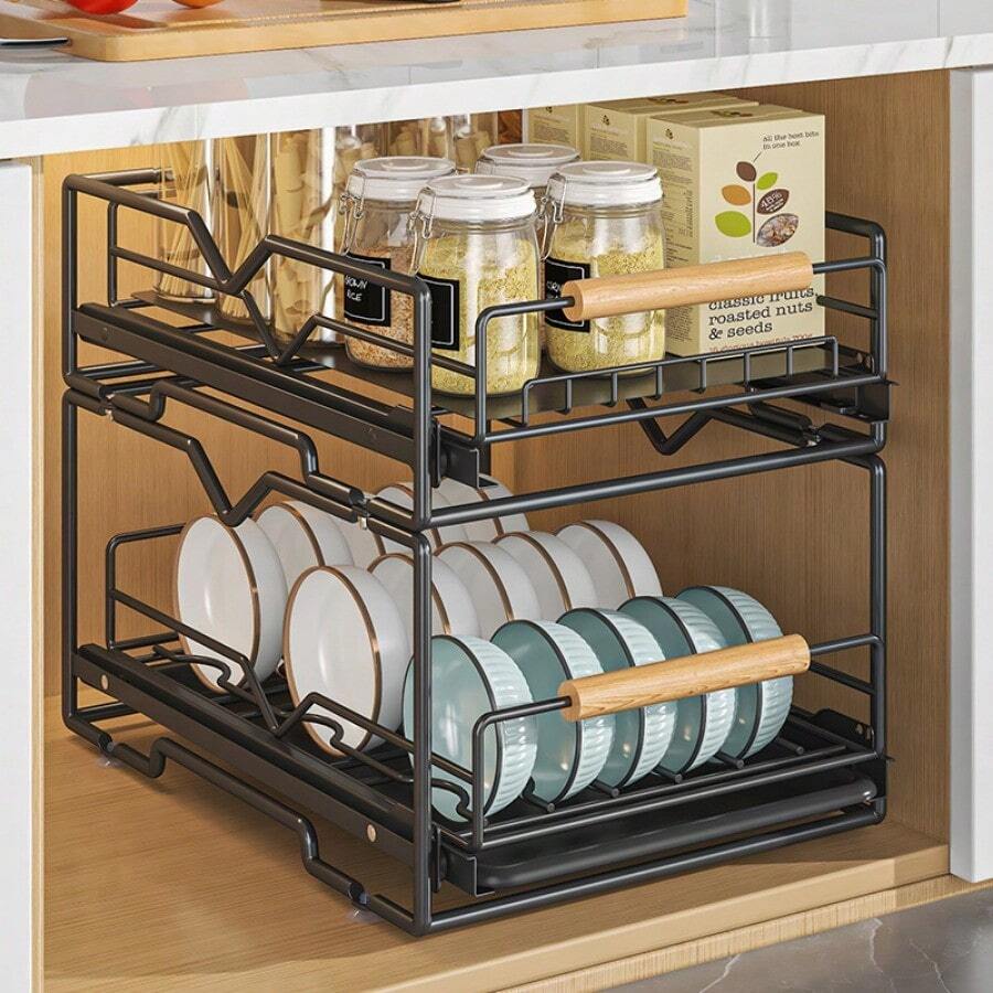 Kitchen Storage Rack Stainless Steel Dish Drainer Storage Shelf ...