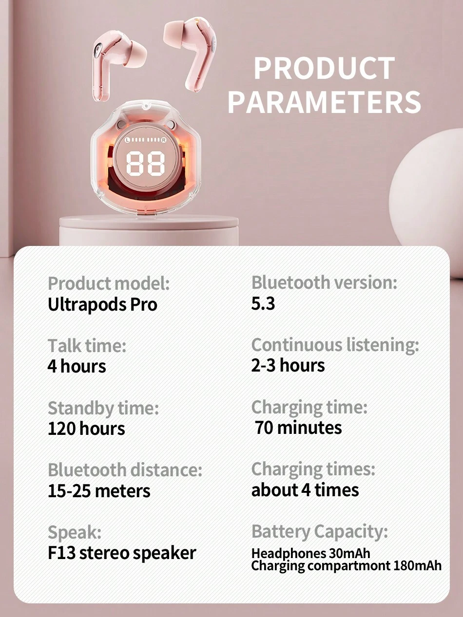 Headphones, Wireless Ear Buds,Earpods, Airbuds, Wireless In-Ear ...