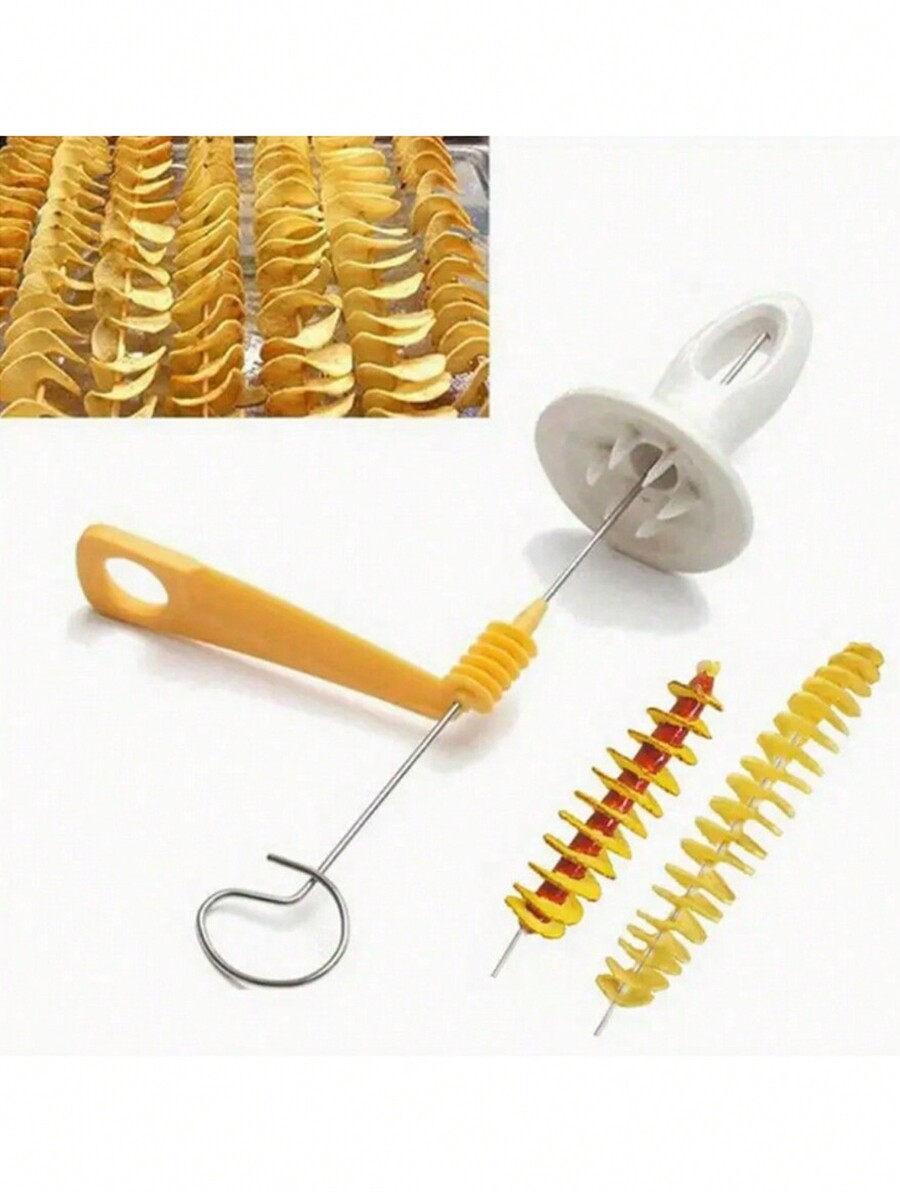 6pcs Whirlwind Potato Slicer Manual Spiral Potato Slicer Rotating ...