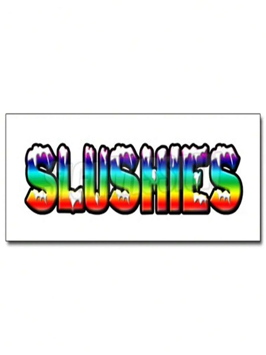 SignMission D-12 Slushies1 12 In. Slushies 1 Decal Sticker - Slushie ...
