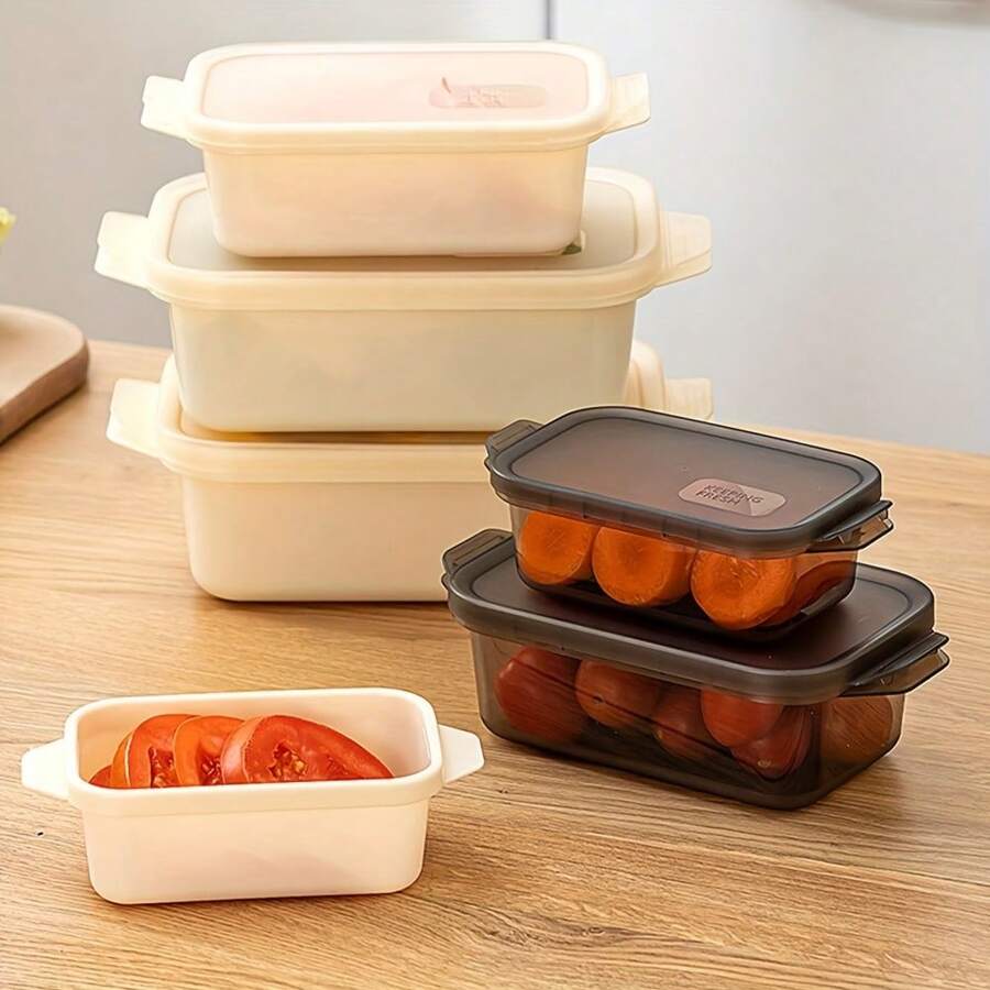 3-Piece Microwave Plastic Food Storage Containers - Multipurpose, Clip ...